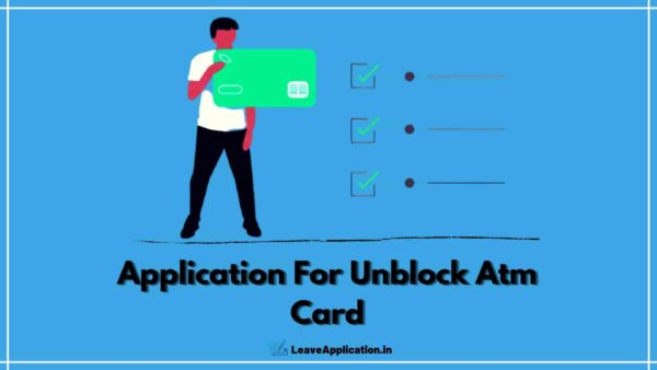 Application For Unblock Atm Card [5+ Sample & Format]