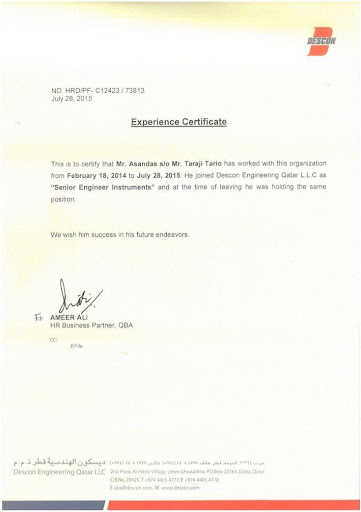 Job Experience Letter Sample From Employer 15 Samples 